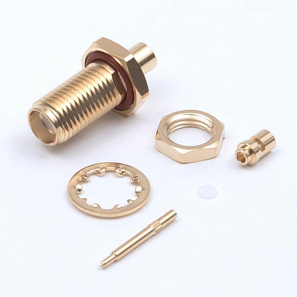 RPSMA-BJ-0.66AS(Au) | SMA Reverse Jack(Bulkhead) made by TYCLON