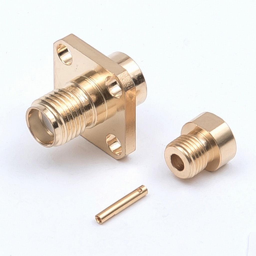 SMA-PJ-402(Au) | SMA Jack(Flange) made by TYCLON
